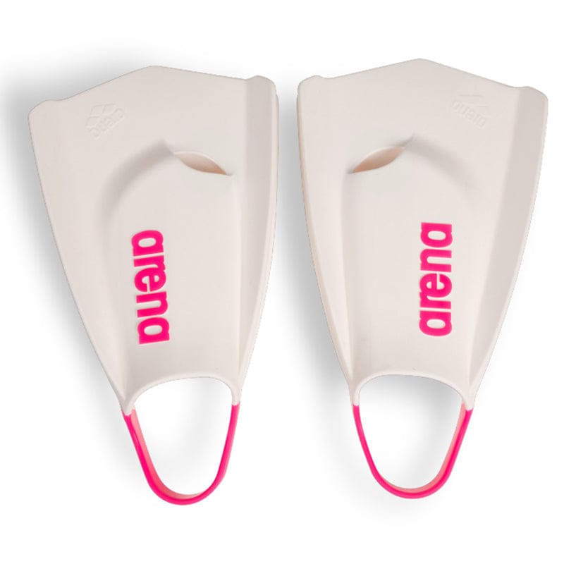 Arena - Powerfin Pro II - White/Pink – Aqua Swim Supplies