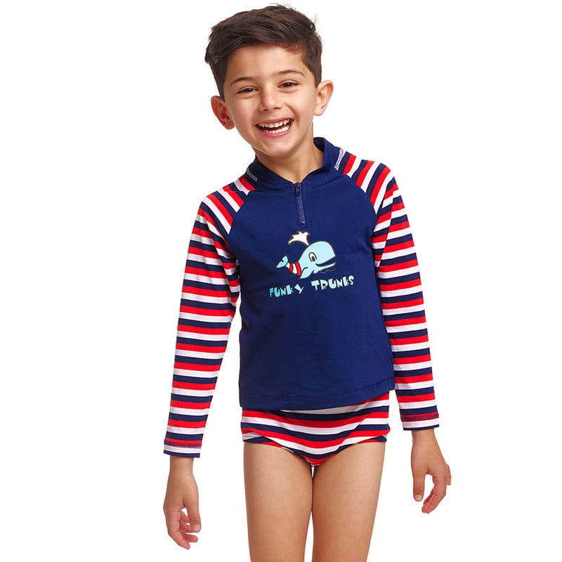 Funky Trunks - Riviera - Toddler Boys Zippy Rash Vest – Aqua Swim Supplies