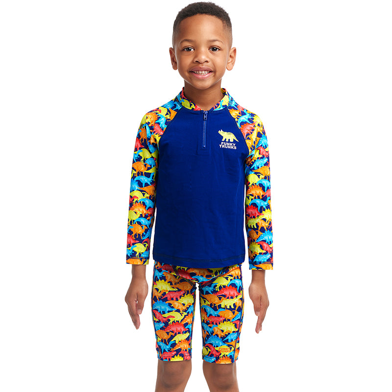 Funky Trunks - Swimmasaurus - Toddler Boys Zippy Rash Vest – Aqua Swim ...