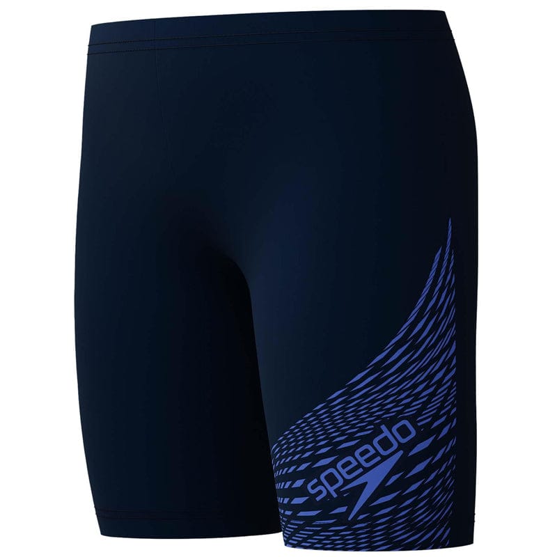 Speedo - Boys Medley Logo Jammer - Blue/Cobalt Pop – Aqua Swim Supplies