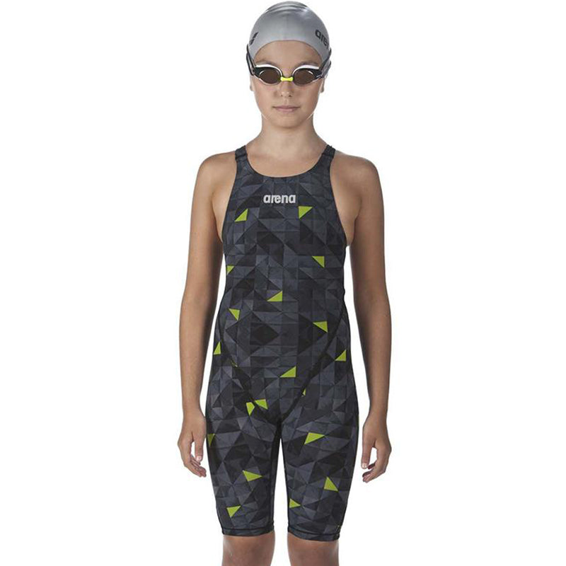 Arena - Girls Powerskin ST 2.0 Open Back - Black/Yellow – Aqua Swim ...