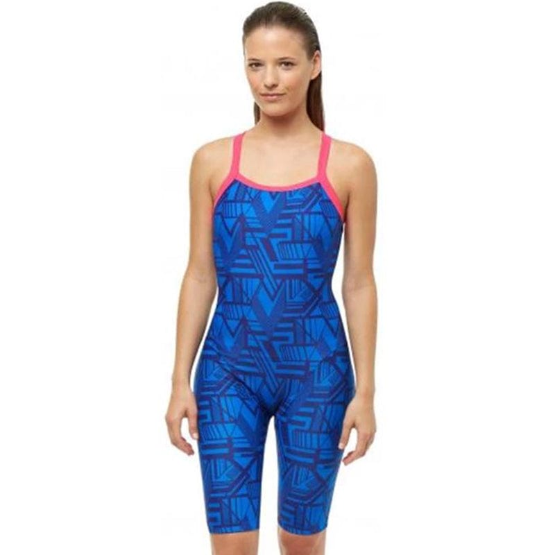 Maru Ladies Swimwear - Blueprint Pacer Legsuit - Blue – Aqua Swim Supplies