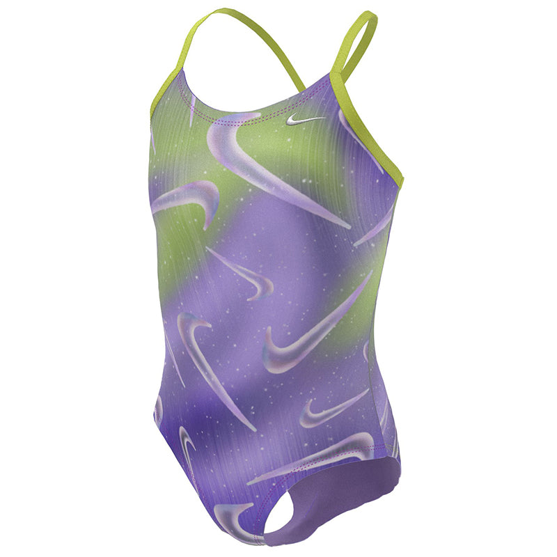Nike - Girl's Aurora Swoosh Crossback One Piece (Action Grape) – Aqua ...