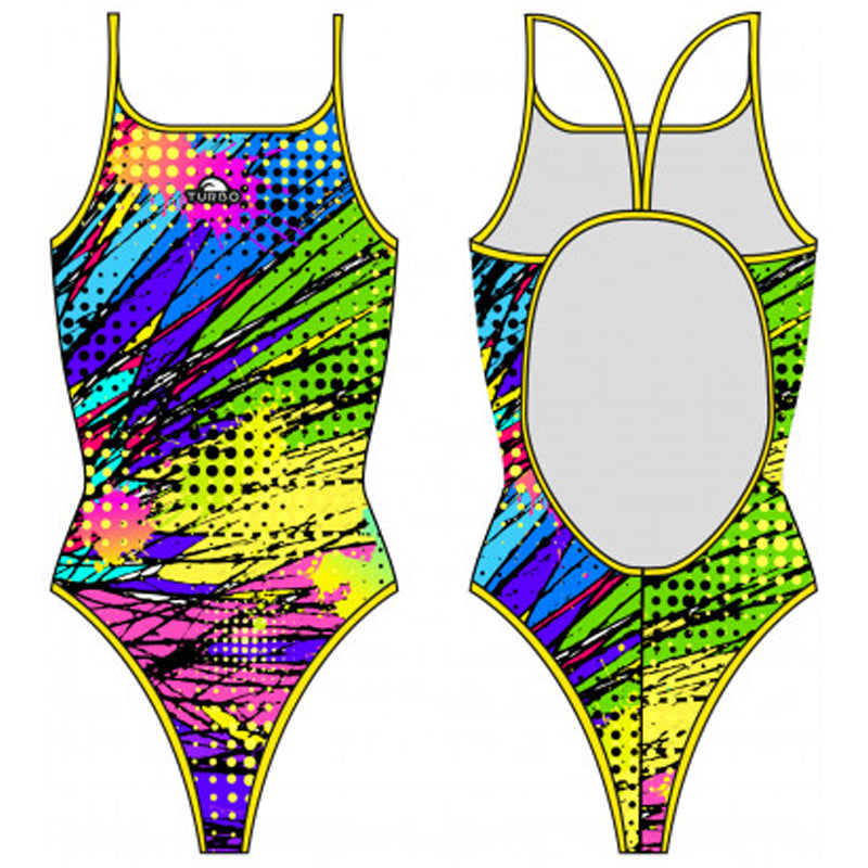 Turbo - Kriptonite - Ladies Pro-Racer Swimsuit (Yellow) – Aqua Swim ...