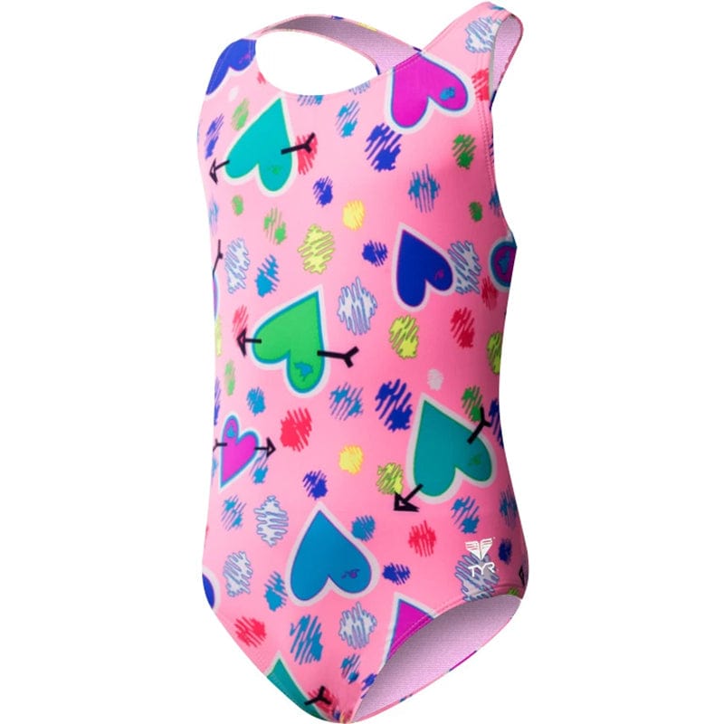 TYR - Girls' Heart Beat Maxi Fit Swimsuit – Aqua Swim Supplies